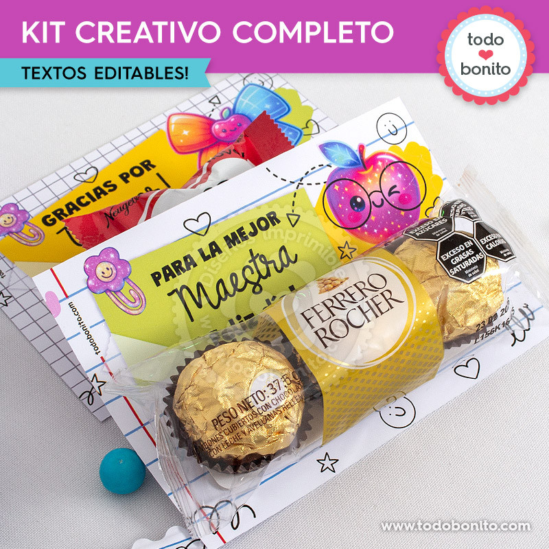 Kit imprimible Día del maestro: creativo y completo