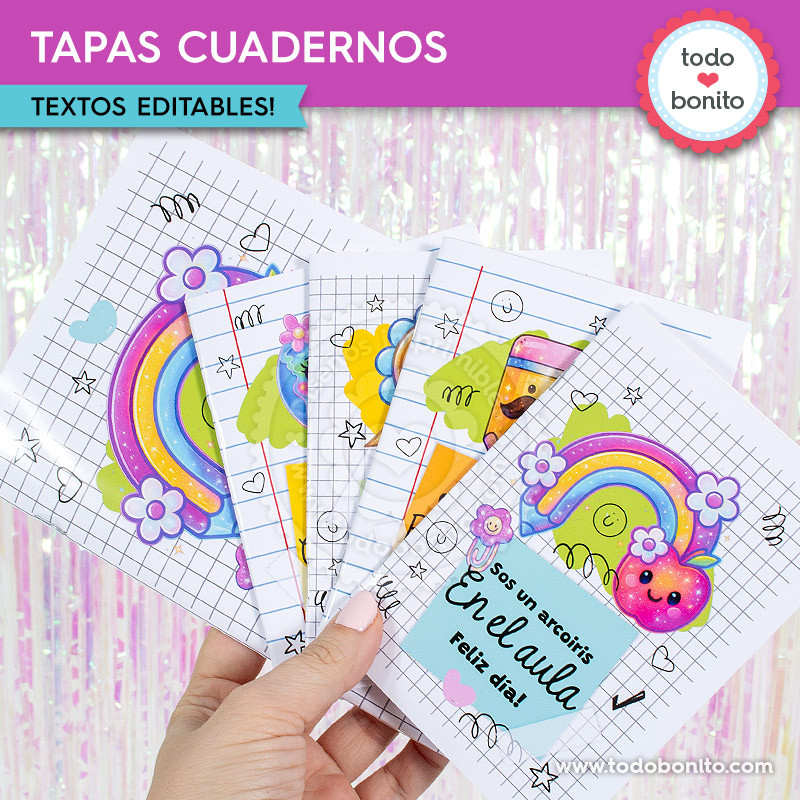 Diseños de cuadernos Día del Maestro para imprimir