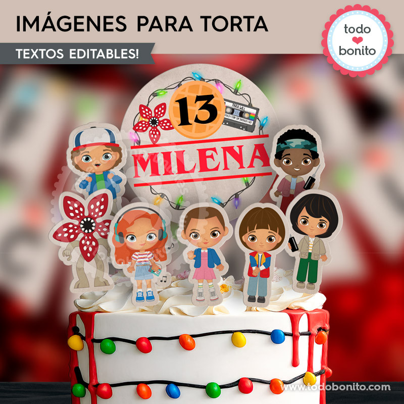 Stranger Things: Imágenes para Decorar la Torta | Cake Toppers ...