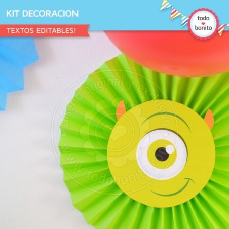Monstruitos: Decoración imprimible para fiestas divertidas