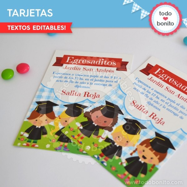 Egresaditos: tarjeta imprimible y digital