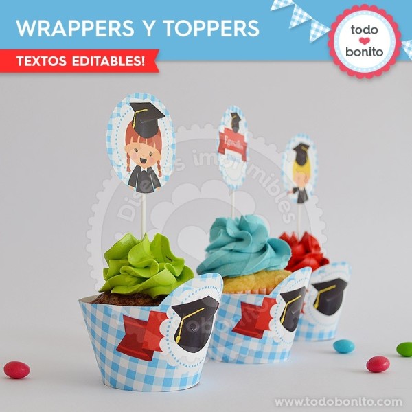Egresaditos: wrappers y toppers