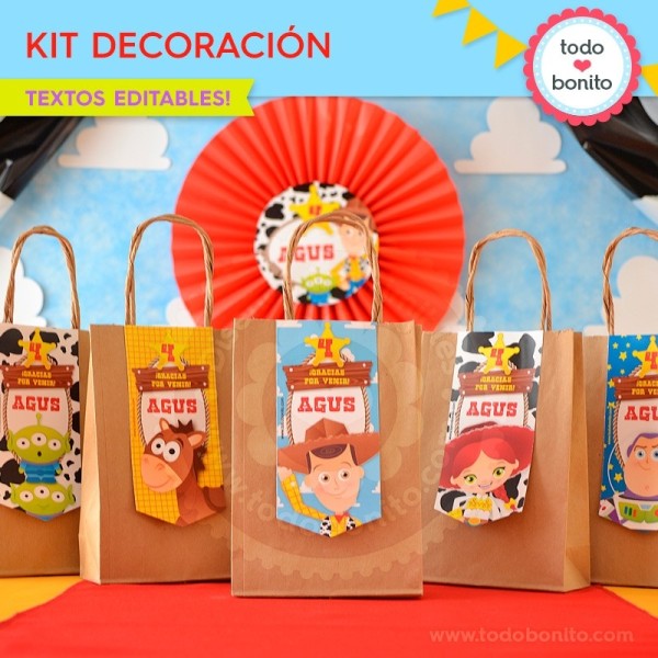 Toy Story: Kit imprimible para decoración de fiestas inolvidables