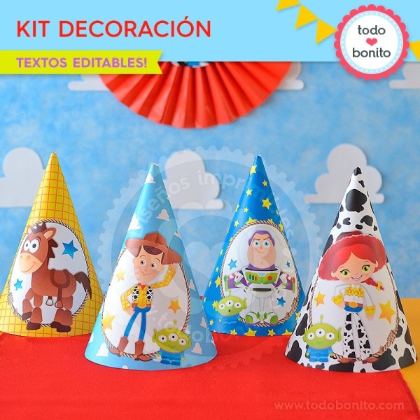 Toy Story: Kit imprimible para decoración de fiestas inolvidables
