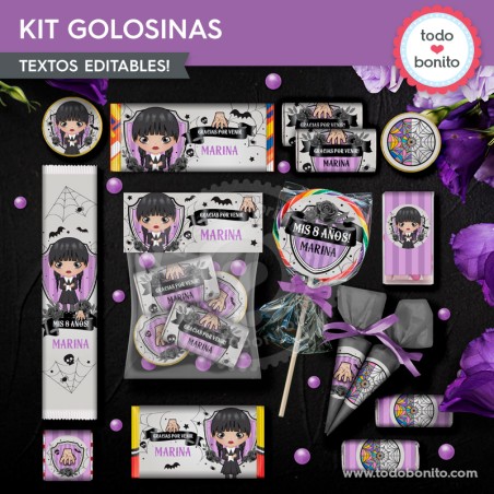 Kits imprimibles de Merlina Addams