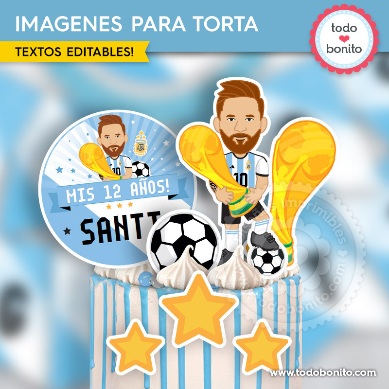 Selección Argentina: imágenes para decorar la torta
