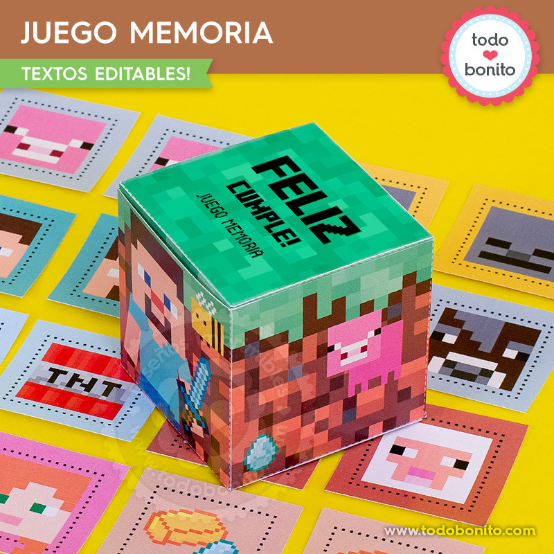 Minecraft: juego memoria