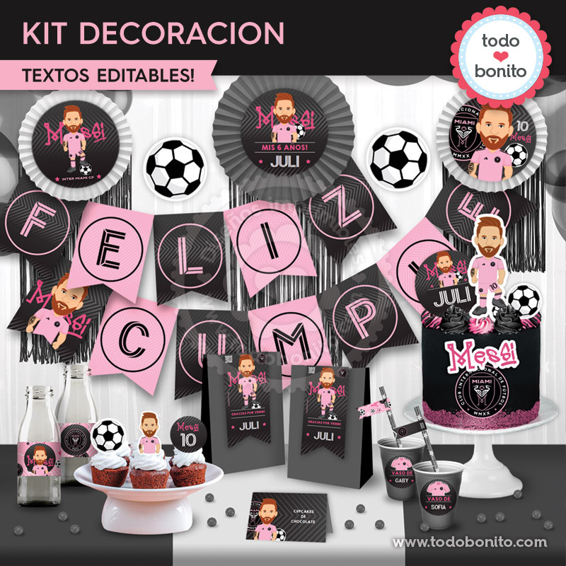 Kits imprimibles Messi Inter Miami